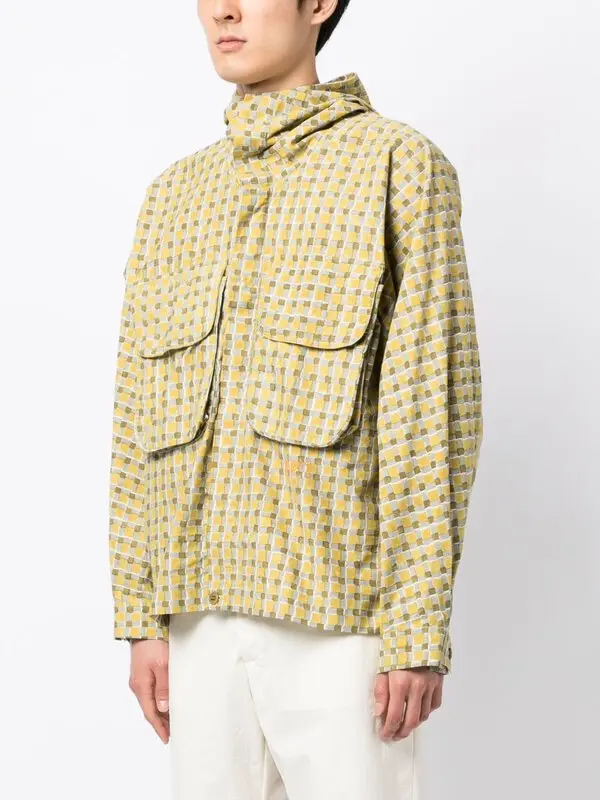 STORY MFG. Forager Check-print Jacket