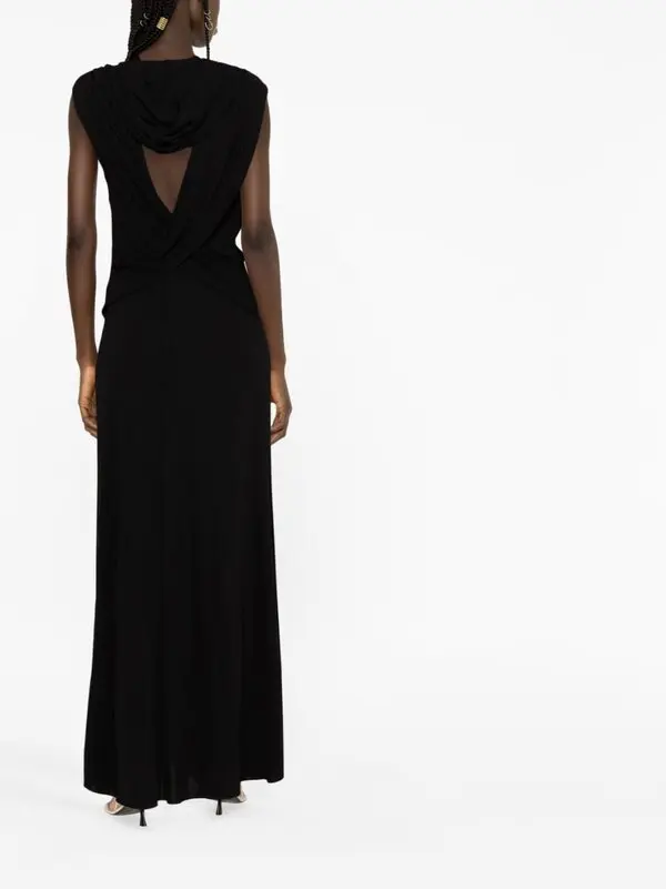 Alberta Ferretti Sleeveless V-neck Maxi Dress