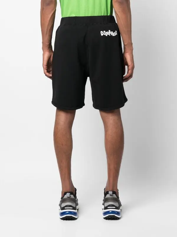 Dsquared2 Cotton Shorts - Black