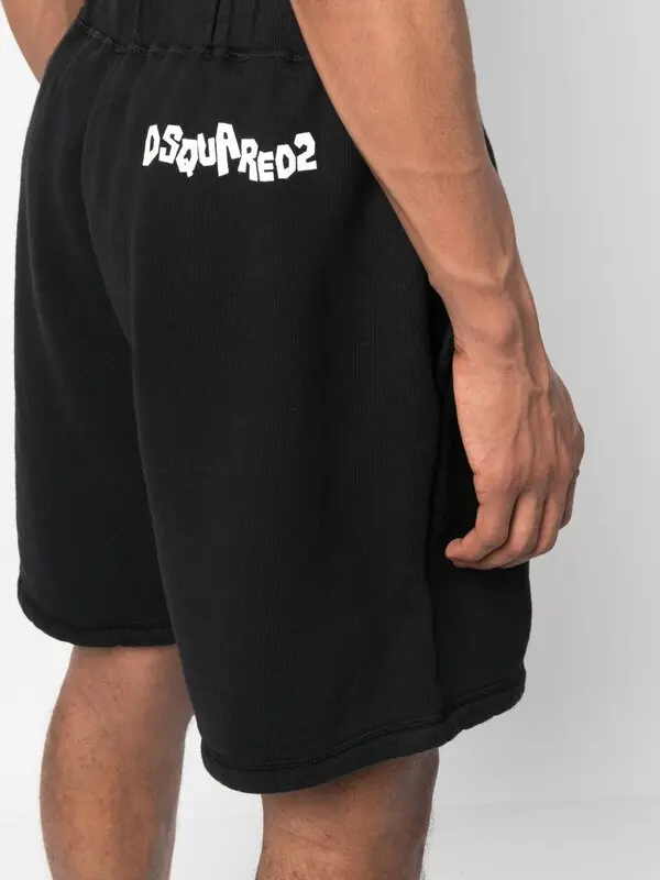Dsquared2 Cotton Shorts - Black