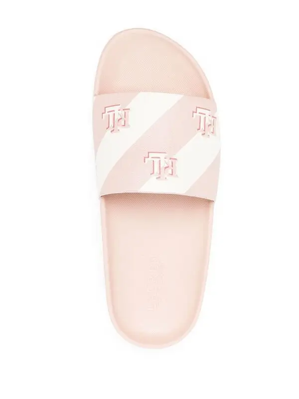 Ralph Lauren Audrina Logo-print Slides - Pink