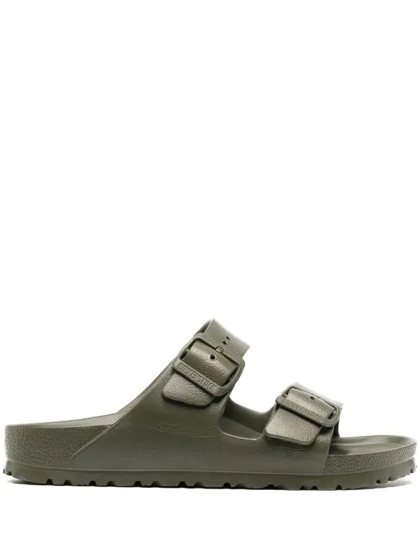 BIRKENSTOCK Arizona Flat Slides - Green