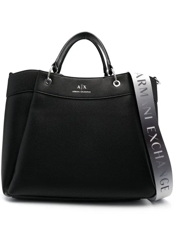 Armani Exchange Logo-stamp Tote Bag