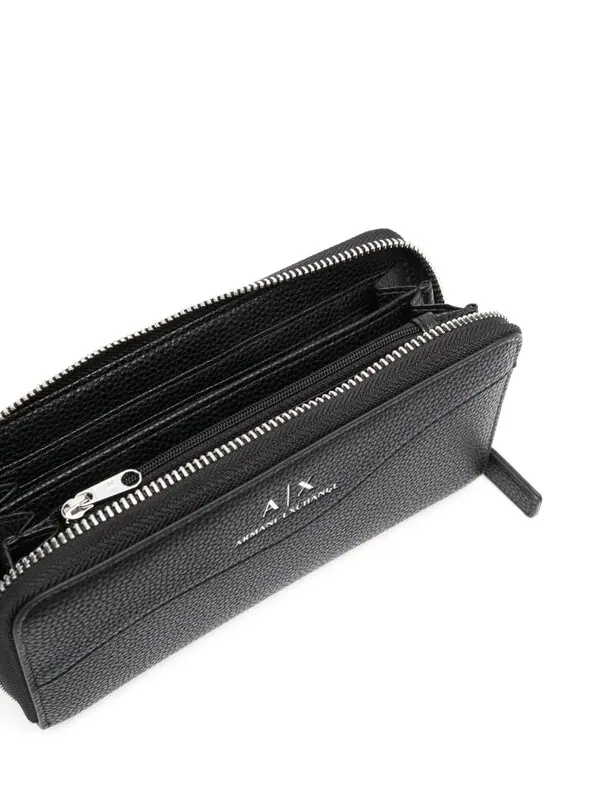 Armani Exchange Logo-print Zip-fastening Wallet