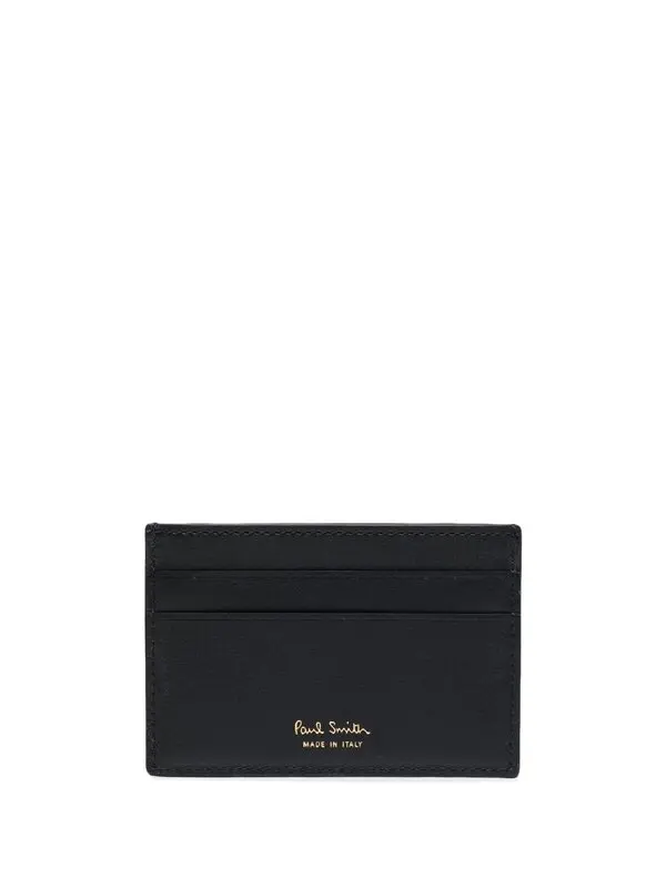 Paul Smith Logo-print Leather Cardholder - Blue