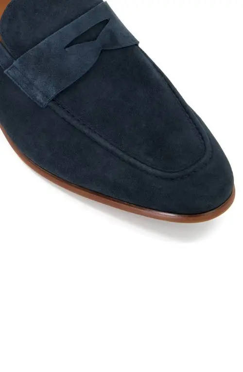 Dune London Silas Penny Loafer (Men) Size 12 Dune London Silas Penny Loafer - Navy | Editorialist main image 2