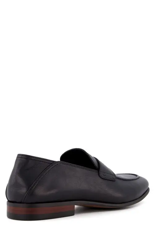 Dune London Sync Collapsible Heel Penny Loafer - Black