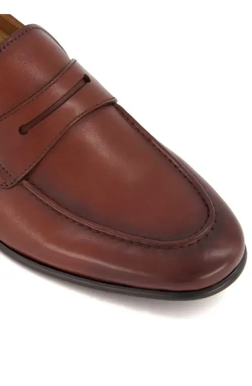 Dune London Sync Collapsible Heel Penny Loafer