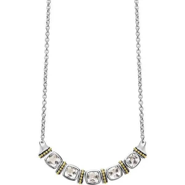 Lagos Rittenhouse White Topaz Pendant Necklace - Gold