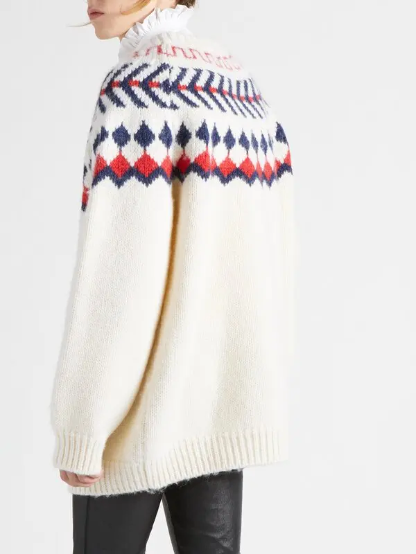 Celine Fair Isle Shetland Wool Sweater
