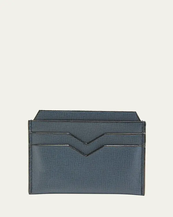VALEXTRA 4 Card Holder - Bb Blu