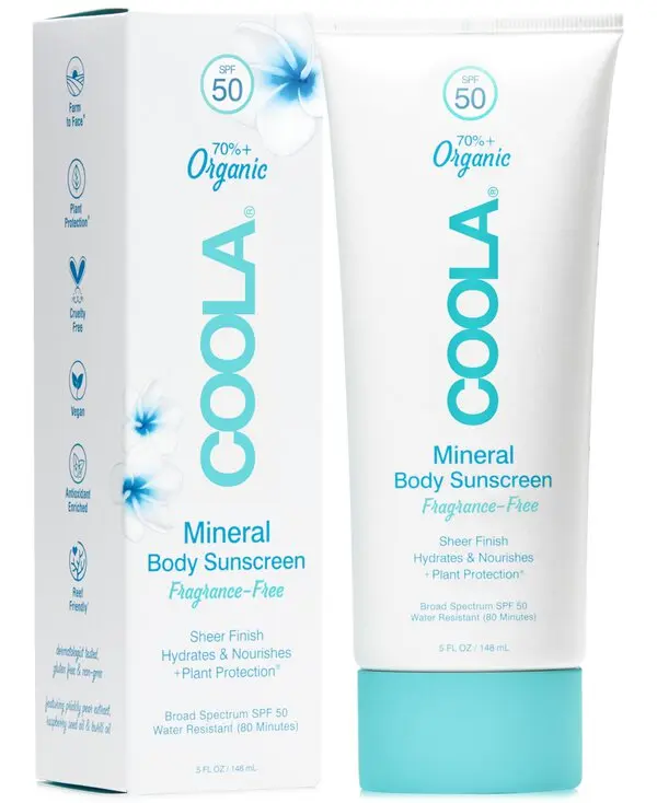 COOLA Fragrance-free Mineral Body Sunscreen Spf 50 - No Color