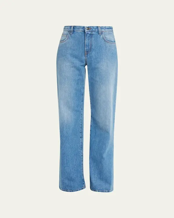 THE ROW Eglitta Straight-leg Jeans - Blue