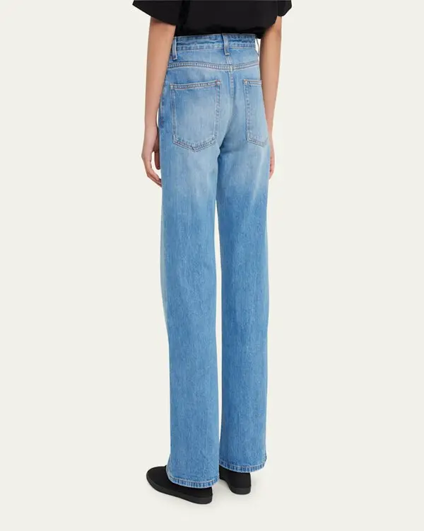 THE ROW Eglitta Straight-leg Jeans - Blue