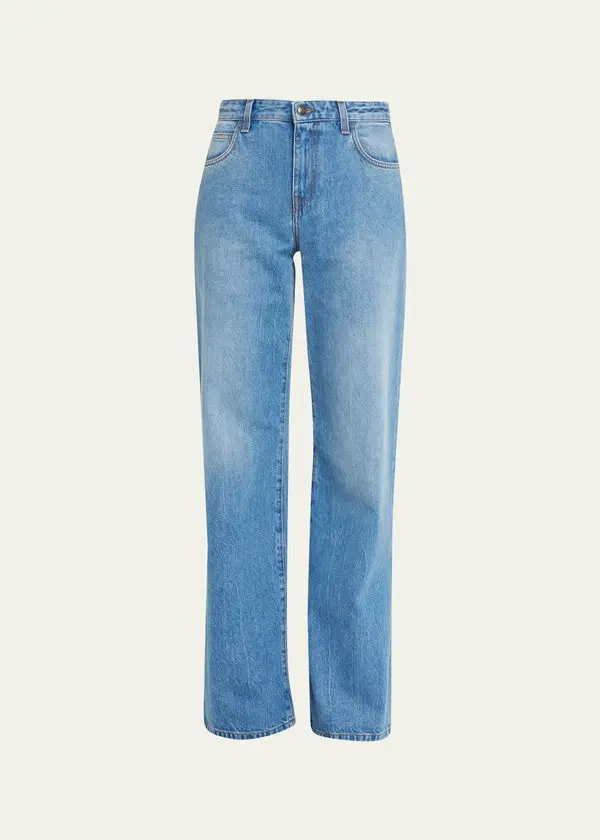 THE ROW Eglitta Straight-leg Jeans - Blue
