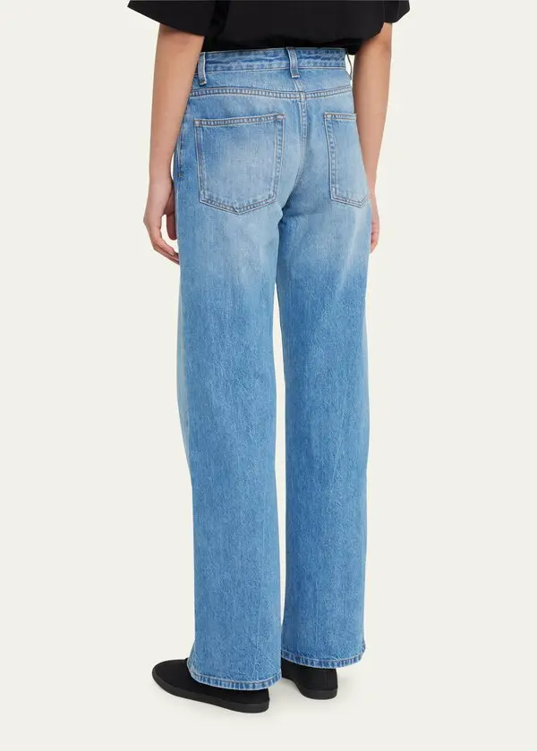 THE ROW Eglitta Straight-leg Jeans - Blue