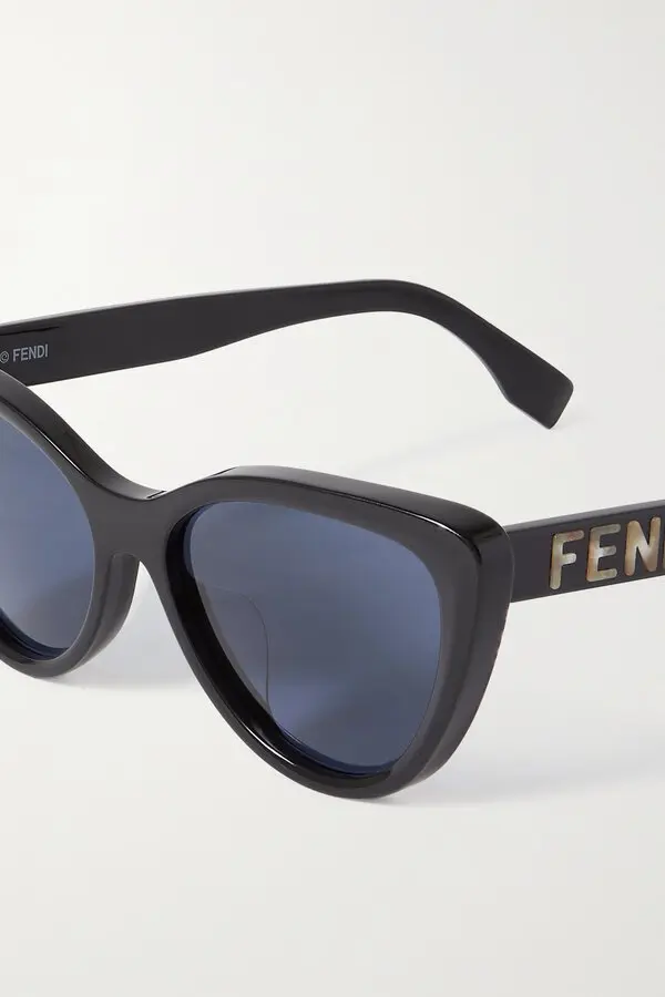 Fendi Cat-Eye Sunglasses - Black | Editorialist