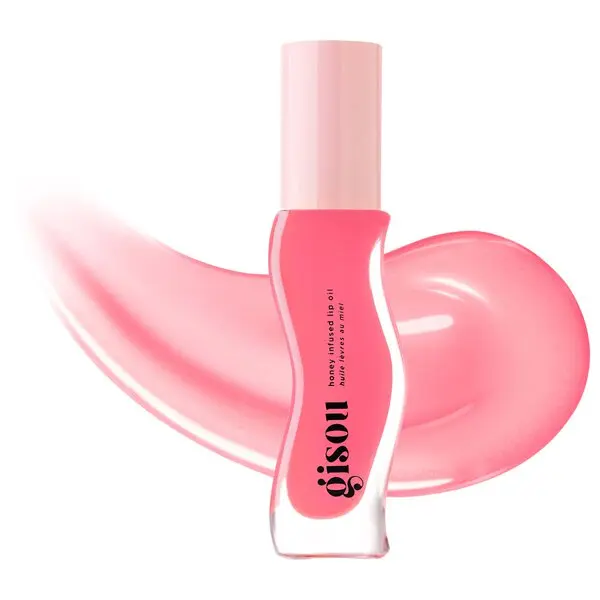 GISOU Honey Infused Hydrating Lip Oil - Raspberry Swirl