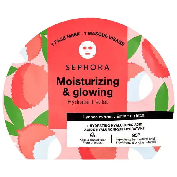 SEPHORA COLLECTION Hydrating Hyaluronic Acid Face Masks / 1 Piece - Lychee