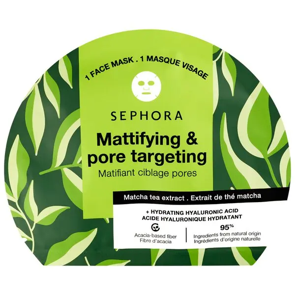 SEPHORA COLLECTION Hydrating Hyaluronic Acid Face Masks / 1 Piece - Matcha