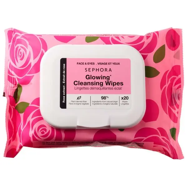SEPHORA COLLECTION Cleansing + Exfoliating Wipes / 1 Pack - Rose