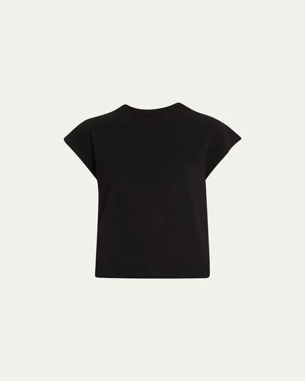 AGOLDE Bryce Cap Sleeve Tee - Black