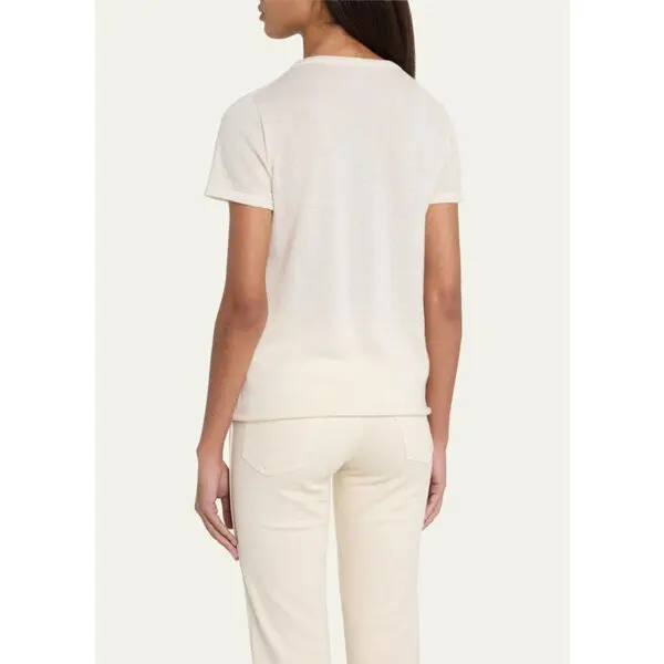 Majestic Filatures Machine Washable Cashmere Crewneck Top - Milk