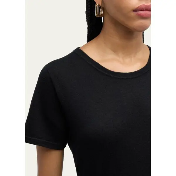 Majestic Filatures Machine Washable Cashmere Crewneck Top - Milk