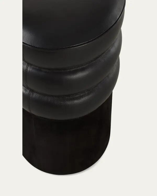 ARTERIORS Rollo Leather Ottoman