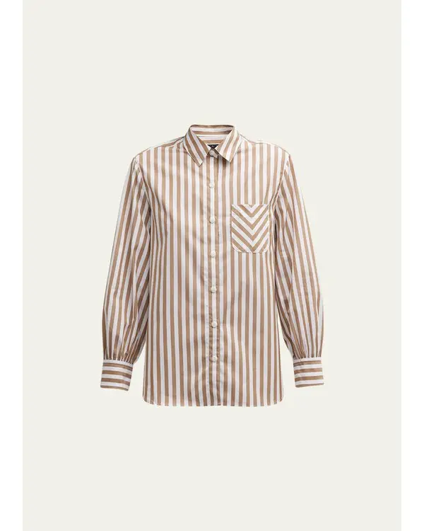 Rag & Bone Maxine Striped Shirt - Brwstripe