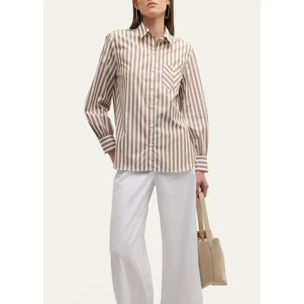 Rag & Bone Maxine Striped Shirt - Brwstripe