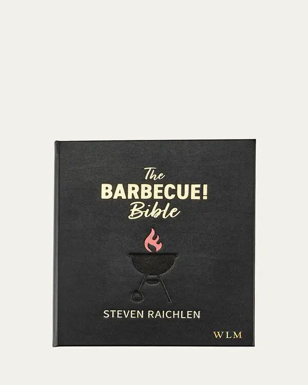 GRAPHIC IMAGE The Barbecue Bible" Leather Bound Book Steven Raichlen, Personalized - Black