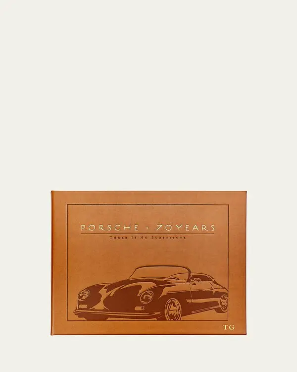 GRAPHIC IMAGE Porsche 70 Years: There Is No Substitute Leather Bound Book Personalized