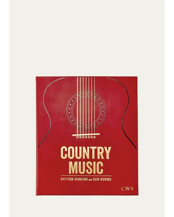 GRAPHIC IMAGE Country Music Leather Bound Book Dayton Duncan And Ken Burns Personalized