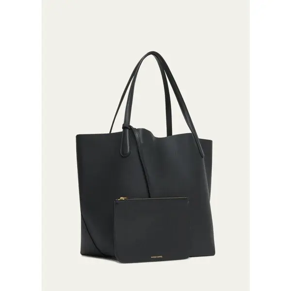MANSUR GAVRIEL Everyday Soft Leather Tote Bag - Chocol/blk