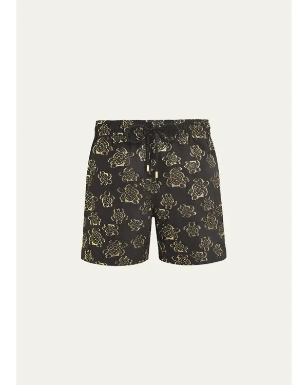 Vilebrequin Printed Swim Shorts - Noir_blk
