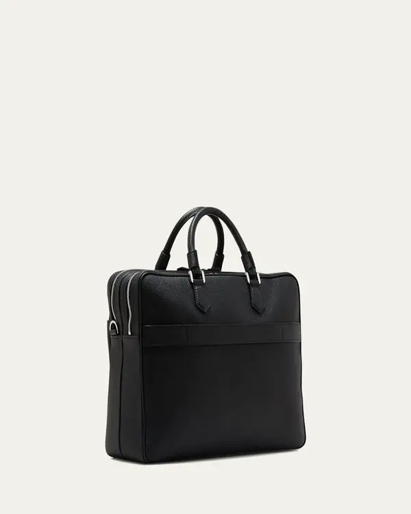 SERAPIAN Leather Double Briefcase