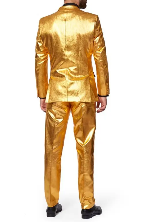 Opposuits Groovy Gold Slim Fit Two-piece Suit & Tie Set