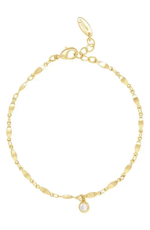 Ettika Crystal Charm Anklet - Gold