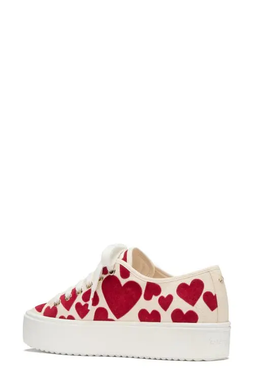 Kate Spade New York Serve Platform Sneakers - Red Multi