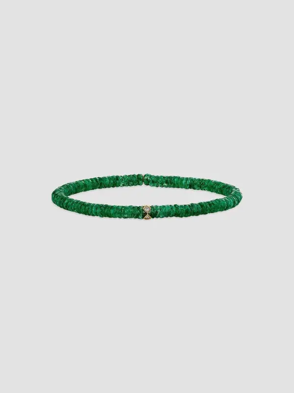 SYDNEY EVAN 14k Gold & Green Aventurine Bracelet