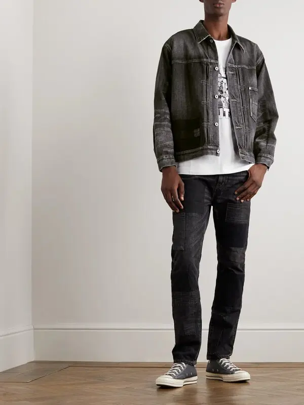 Neighborhood Bi Type-2 Printed Denim Jacket - Black | Editorialist