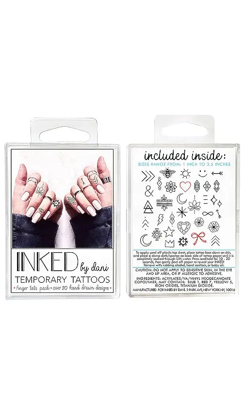 INKED BY DANI Finger Tats Pack - N,a