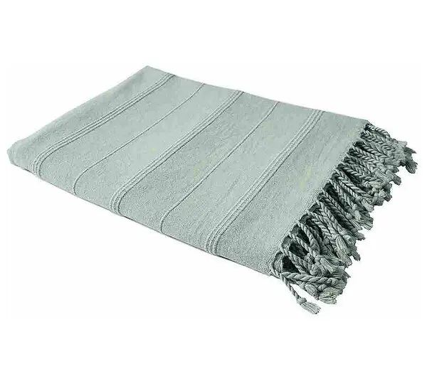 OX BAY TRADING CO. Ox Bay Organic Turkish Cotton Throw Blanket - One-color