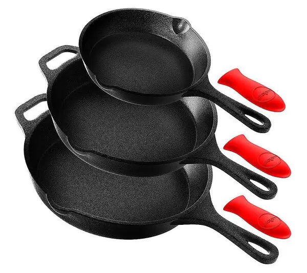 NUTRICHEF Set Of Cast Iron Pans - One-color