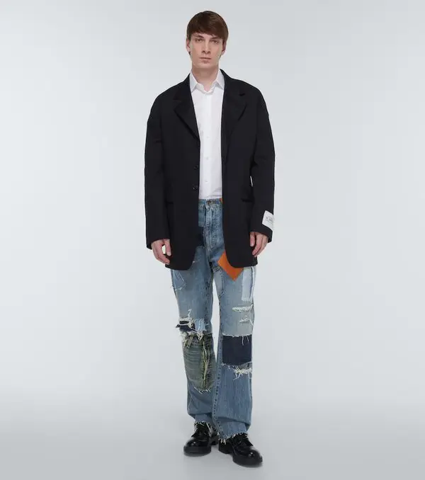Dolce & Gabbana Patchwork Straight Jeans