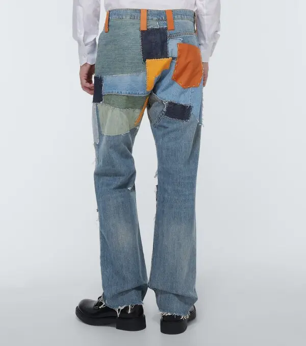 Dolce & Gabbana Patchwork Straight Jeans