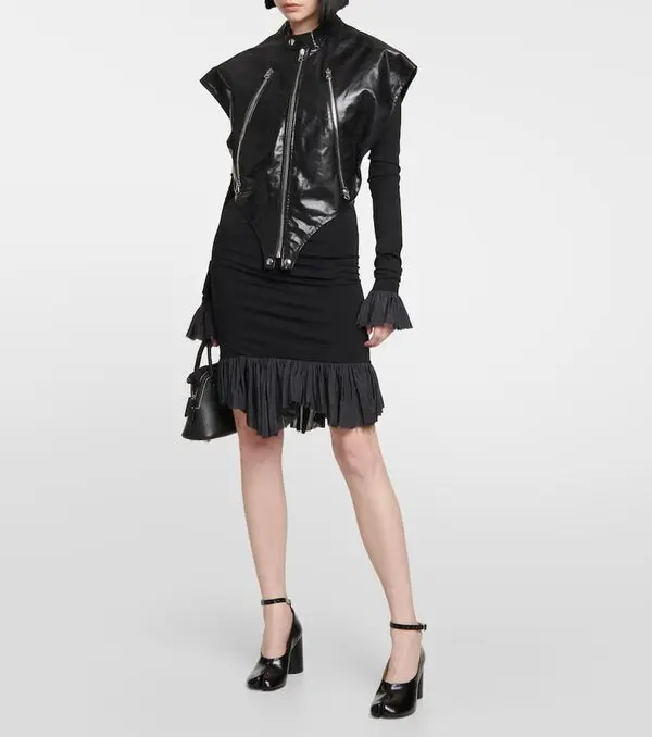 MAISON MARGIELA Leather Biker Jacket