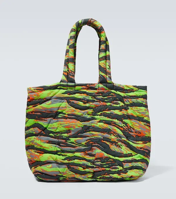 ERL Camouflage Quilted Tote Bag - Green