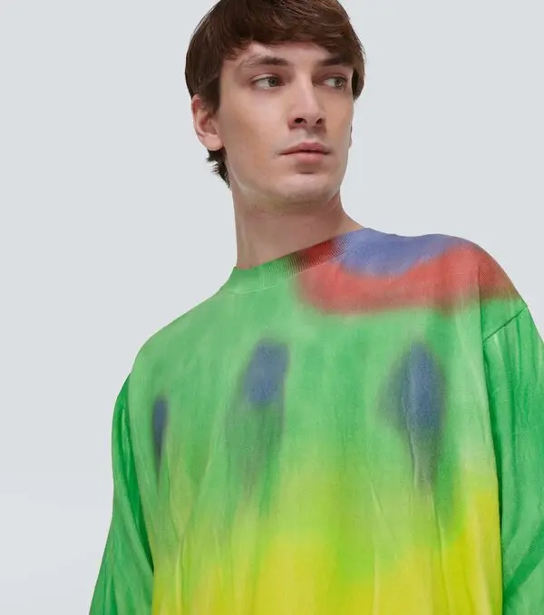 THE ELDER STATESMAN Dreamscape Cotton-blend Sweater